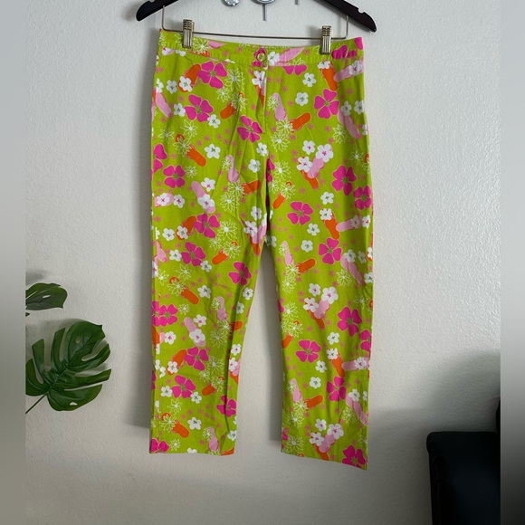 Lilly Pulitzer | Pants & Jumpsuits | Lilly Pulitzer Pink And Green ...